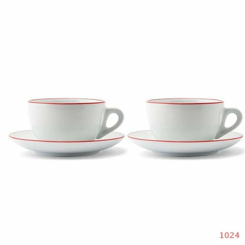 D`Ancap Чайная, кофейная пара "Millecolori" 350 мл на 2 перс.