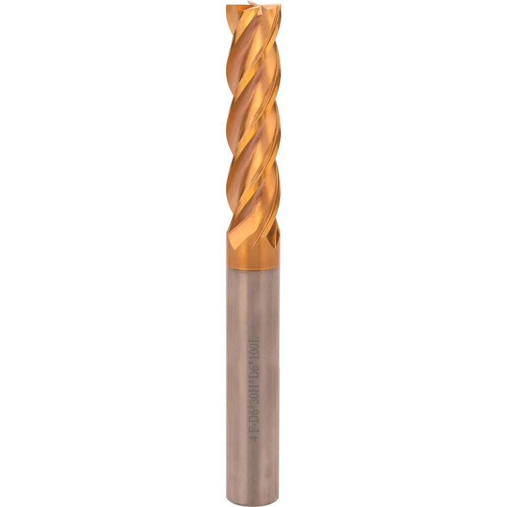 Фреза концевая твердосплавная H-Tools 6.0x100/30мм 4z P30 TiSiCrN 60HRC d06 6736-060