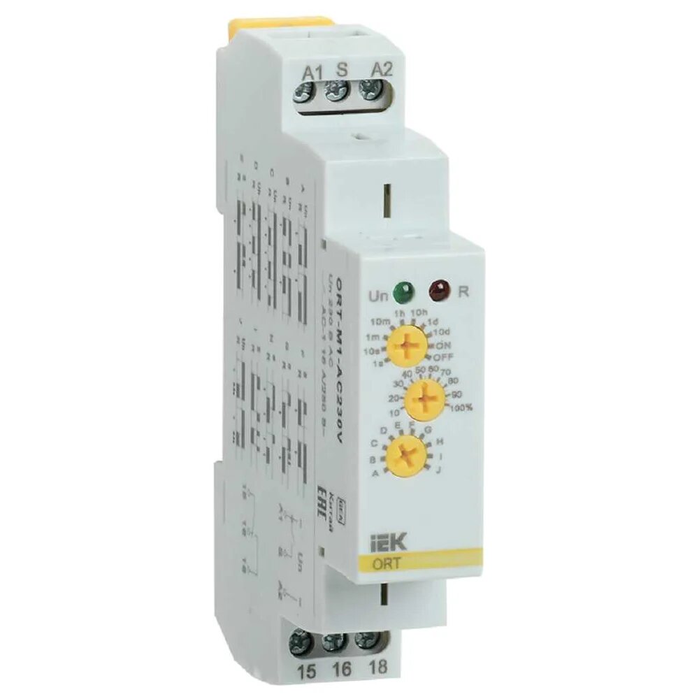 Реле времени IEK ORT многофункциональное 1 конт. 230 В AС ORT-M1-AC230V