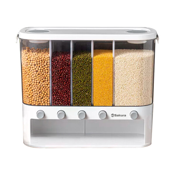 Контейнер для сыпучих продуктов диспенсер Sakura SA-DS03 на 5 секций