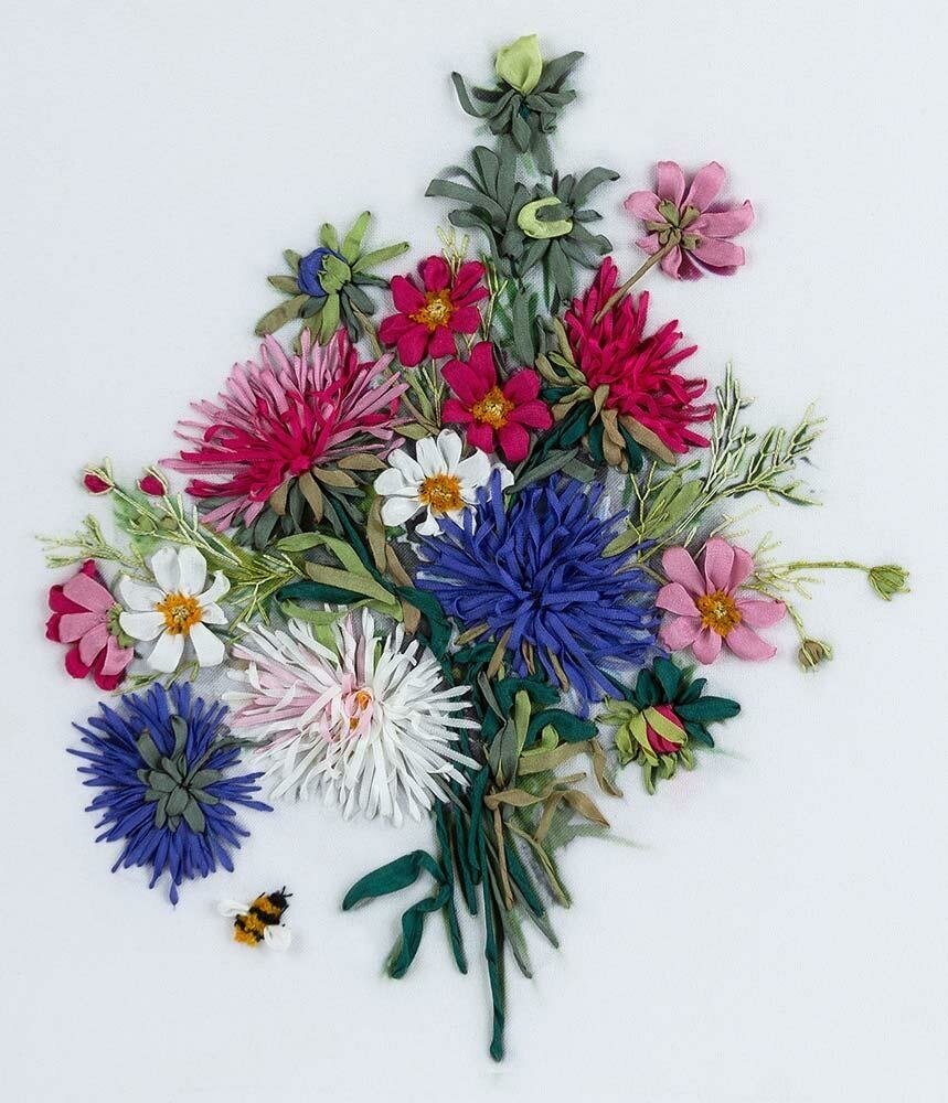 Набор для вышивания PANNA Живая картина JK-2063 "Астры и космеи"