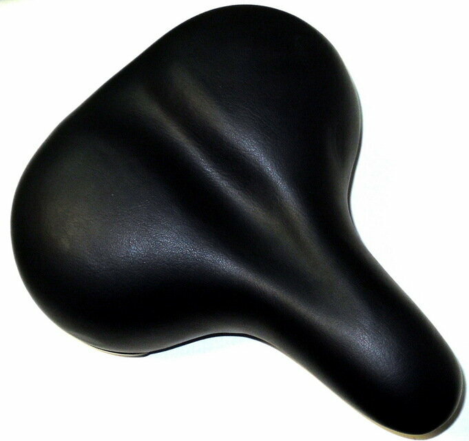 Седло 00-170480 комфорт 258х220мм эластомер. с замком, пружин. черно-серое (на блистере) HORST