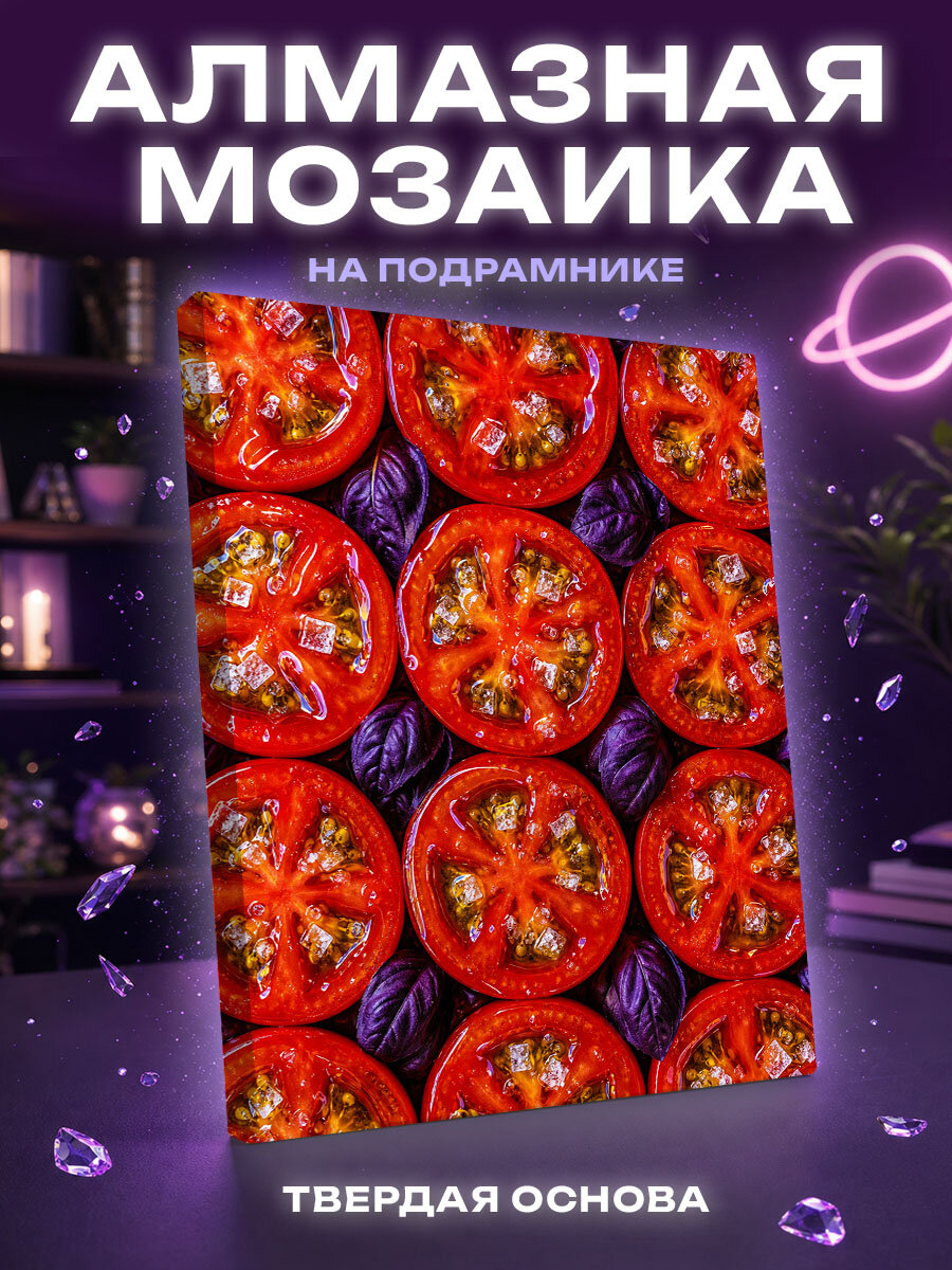 Алмазная мозаика Алая томатная мозаика