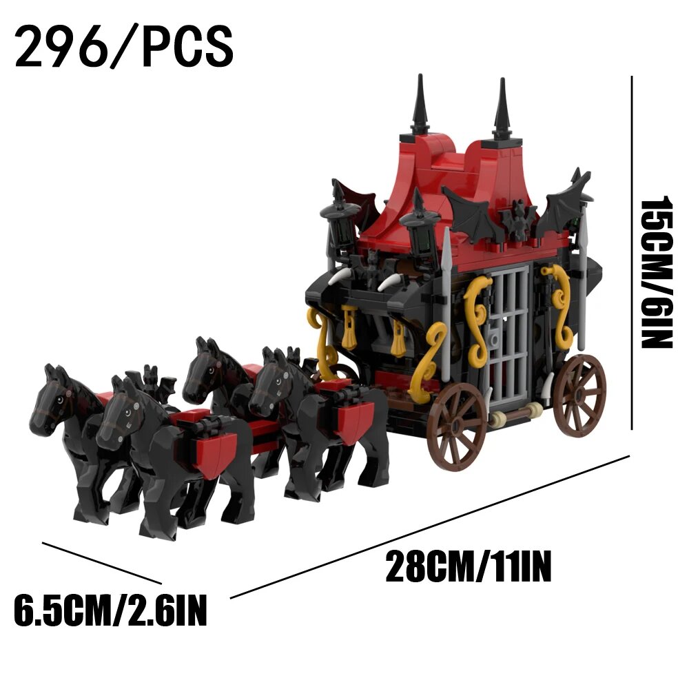Конструктор MOC Средневековая Карета Vampire carriage