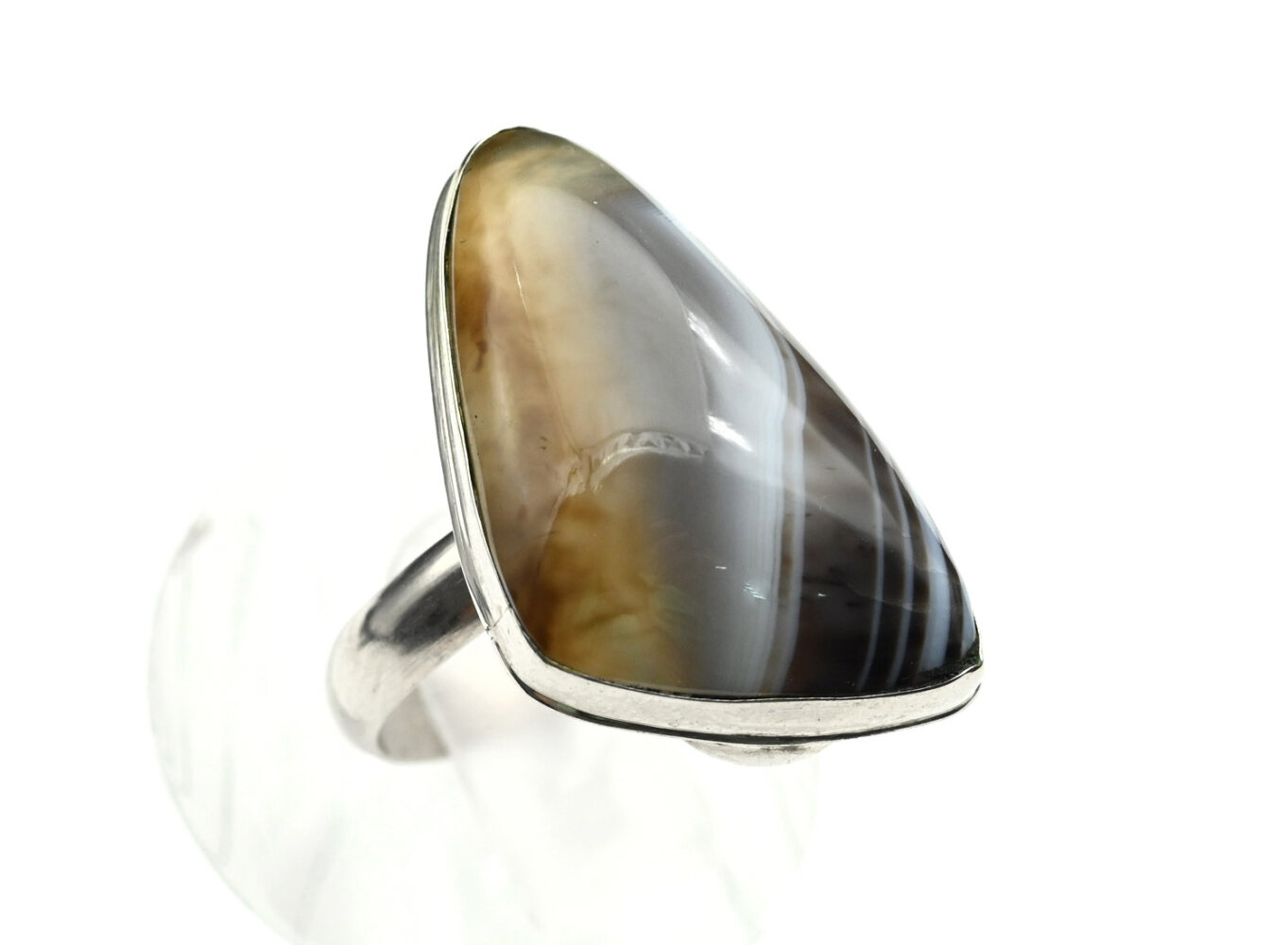 Кольцо, агат