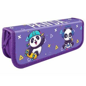 Пенал Трио панда, односекционный