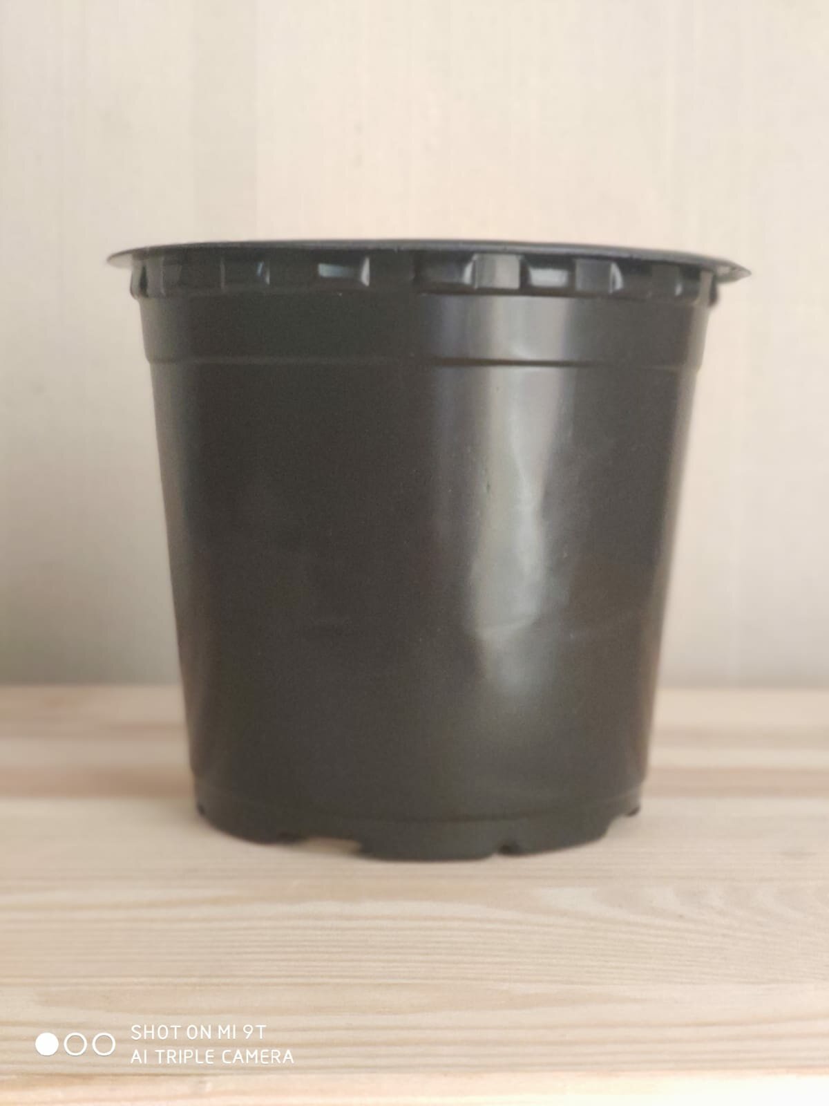 Горшок для рассады 1,0 литр, 50 шт, высота 110 мм, верхний размер 130 мм, формованный, черный