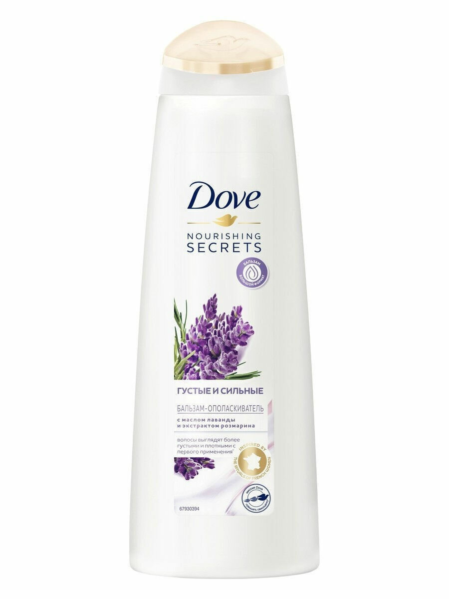 Дав Бальзам для волос Густые и сильные, Лаванда, 350 мл/