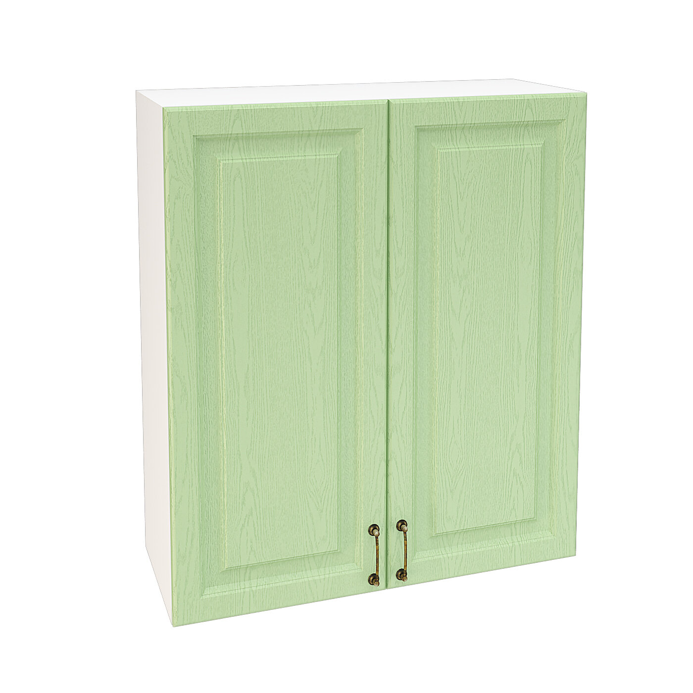 Кухонный шкаф навесной, Кухня Франция, ШВ809, Белый / Дуб Оливковый фактурный