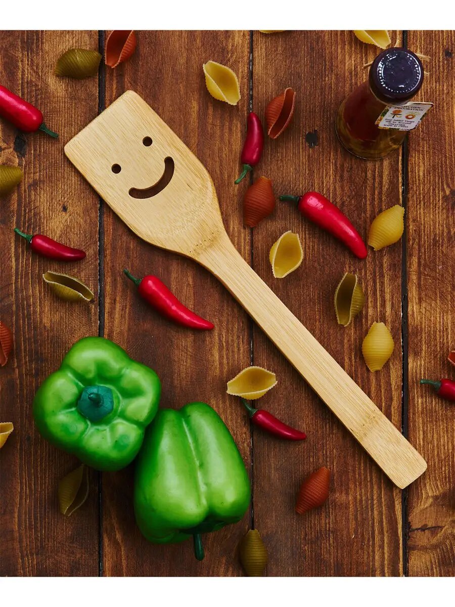 Лопатка кулинарная 30 см, бамбук