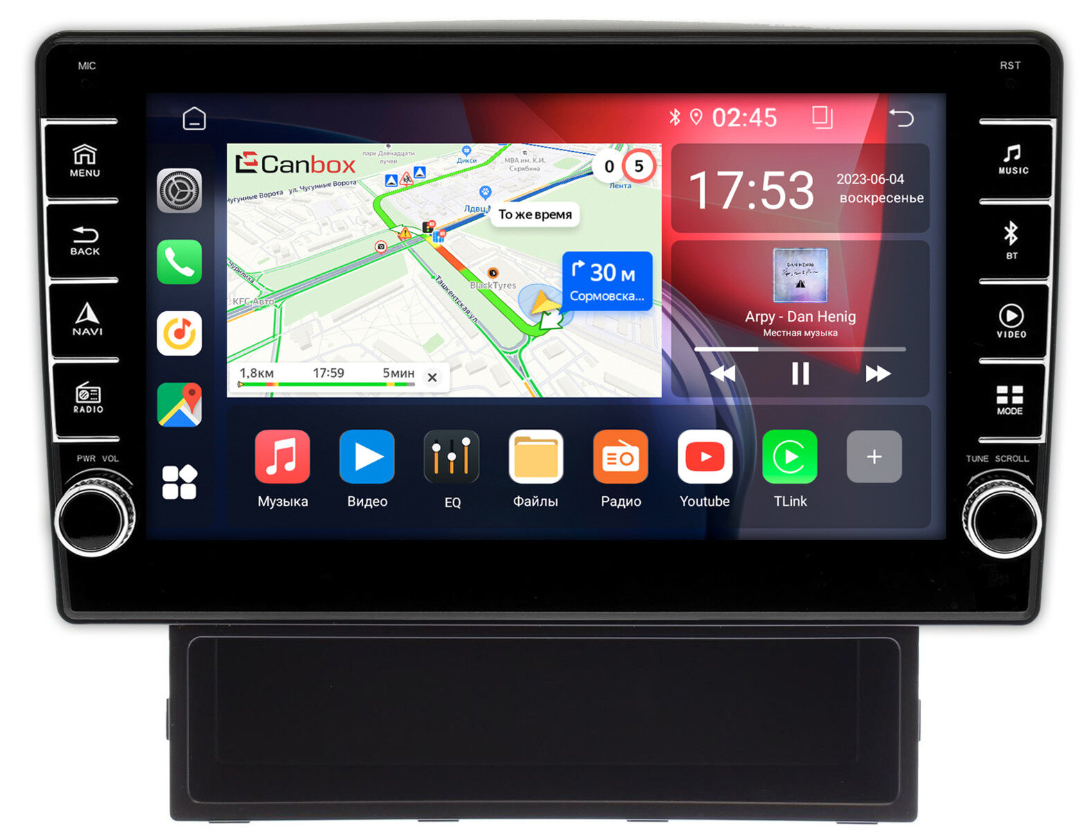 Штатная магнитола Canbox BGT9-9384 для Mazda Familia (Y12) 2007-2018 2/32 Android 10 (IPS, DSP, CarPlay)
