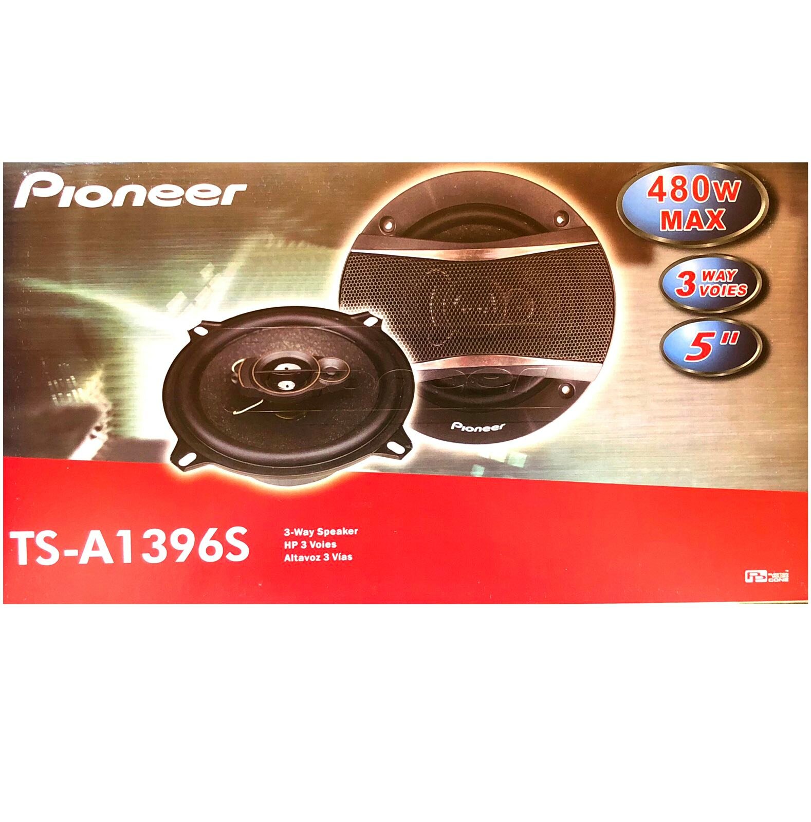 Автомобильные колонки Pioneer TS-A1396S 13см трехполосная коаксиальная