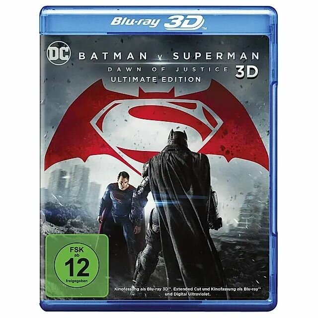 3D Бэтмен против Супермена - На заре справедливости (2016) DC Comics Blu-ray 50Gb (блю-рей)