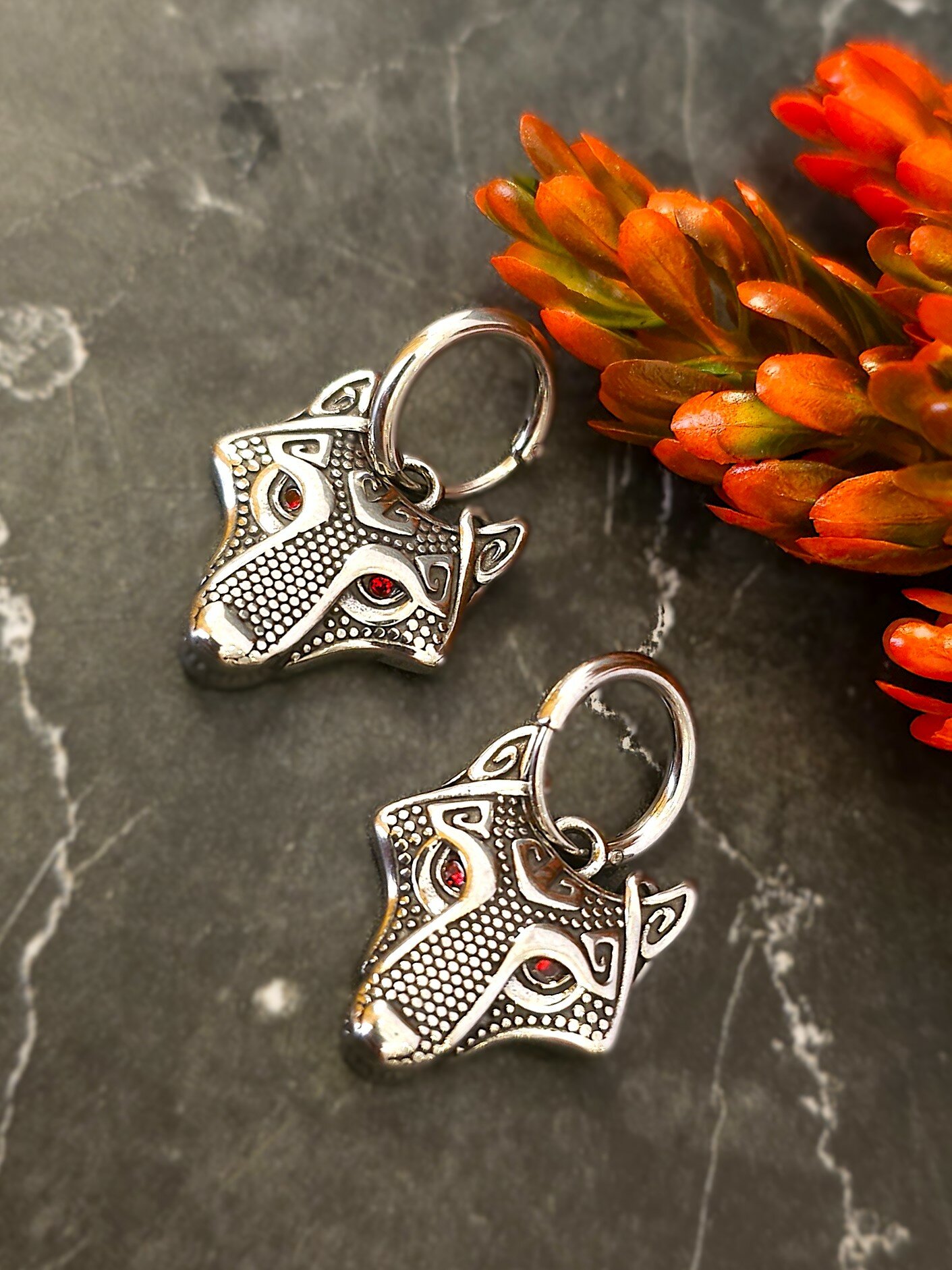 Серьги-трансформеры, фианит