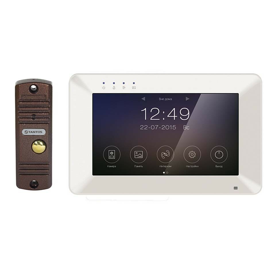 Комплект видеодомофона для дома Tantos Rocky HD Wi-Fi и WALLE HD