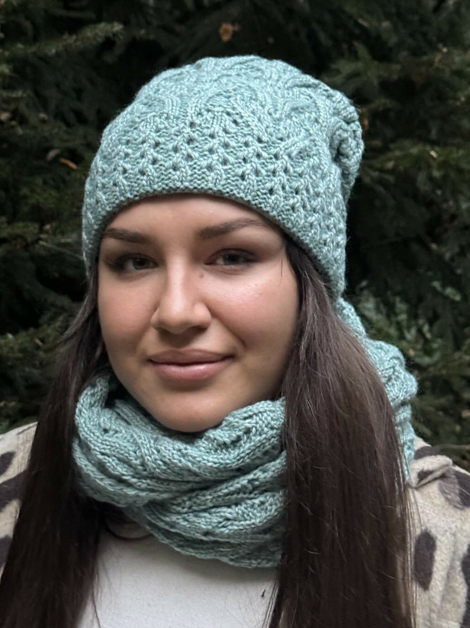 Комплект с головным убором  МариОль, ажур для женщин