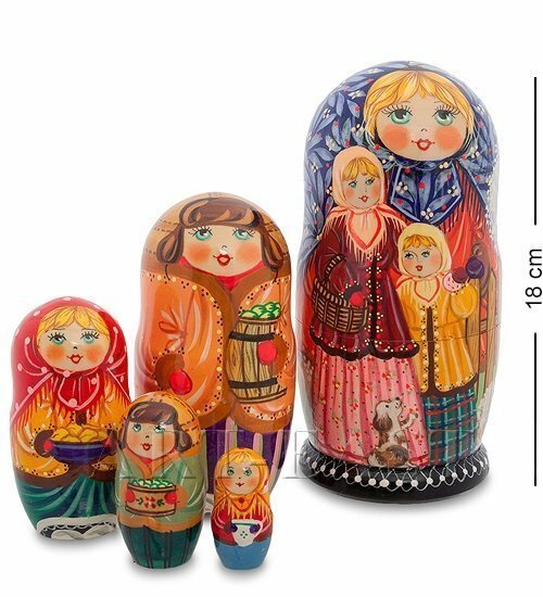 Матрешка 5м Семейка МР-15/ 4-D 113-706665