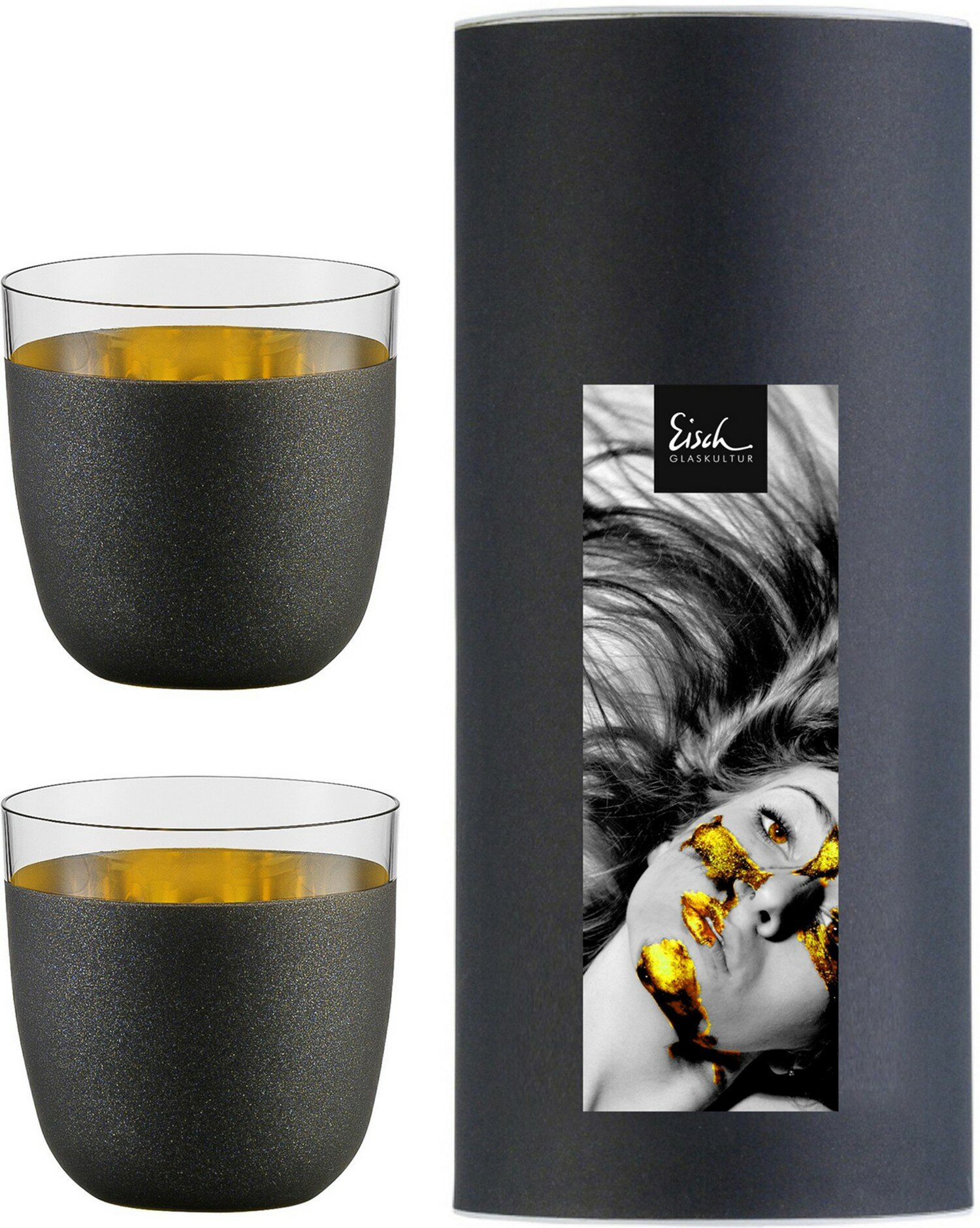70510416 Стакан высокий тумблер 104/15- набор 2 шт в подарочном тубе, Космо Голд, EISCH
