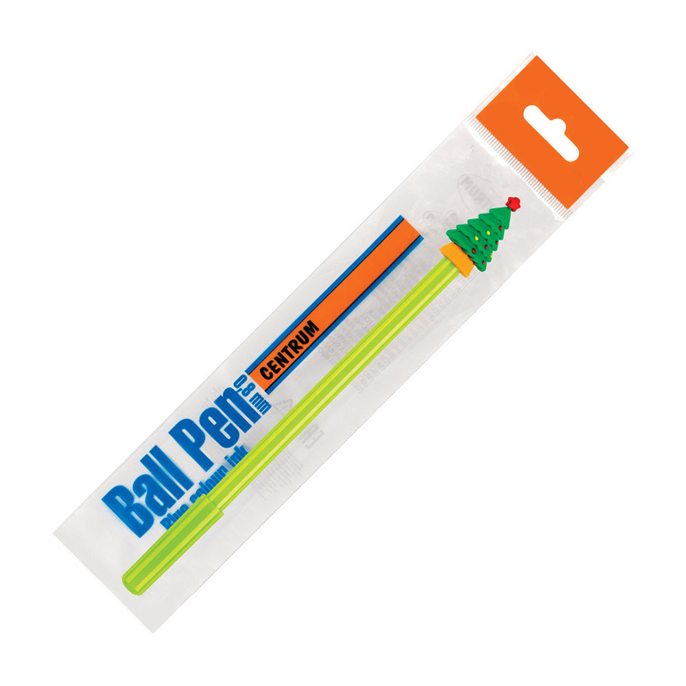 Centrum ручка шариковая CHRISTMAS 0.7 мм модель 81963-SL89 синий цвет чернил, 1 штука