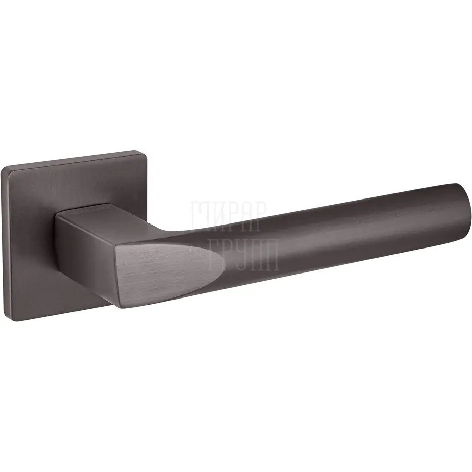 Дверная ручка на квадратной розетке Fuaro (Фуаро) "PRIZMA" SL графит