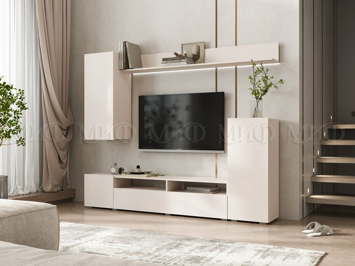 Маленькая гостиная Миф Верона цвет кашемир, размер 2130х346х1704мм