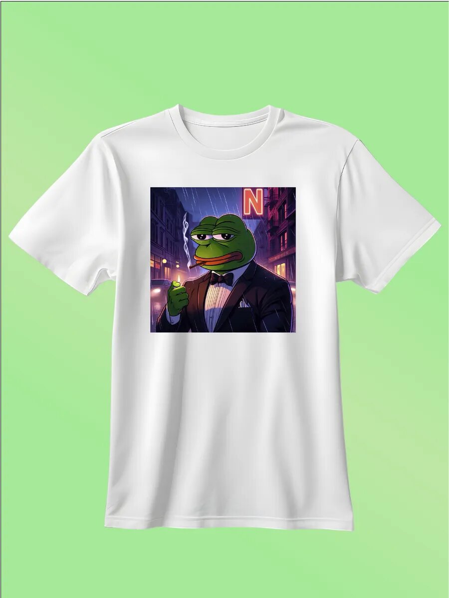 Футболка Лягушонок Пепе мафия