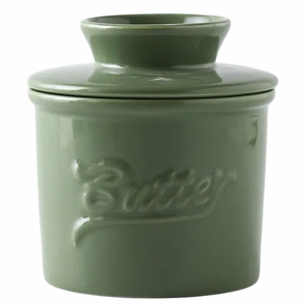 Керамическая масленка с герметичной крышкой