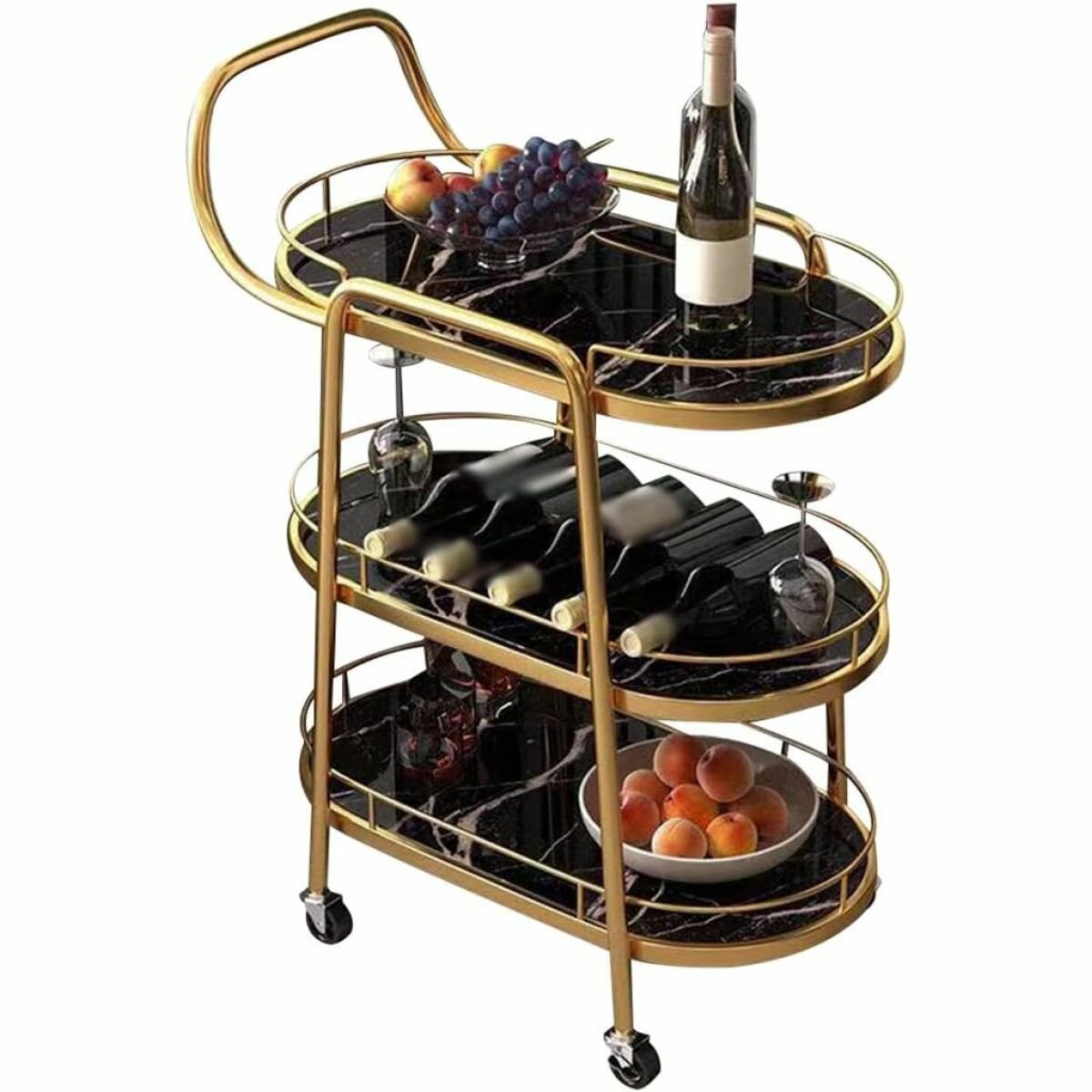 Тележка сервировочная,62х36х82см