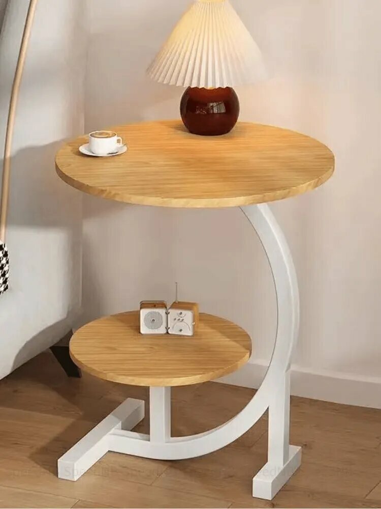 SPEEDNB Приставной столик Столик прикроватный, Столик журнальный круглый, журнальный столик для ноутбука приставной, 40х40х62 см