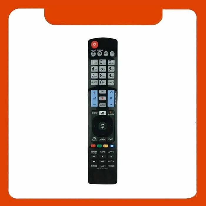 Пульт ДУ универсальный подходит для телевизоров LG AKB74455403 ic SMART LCD 3D TV большой длинный корпус c домиком