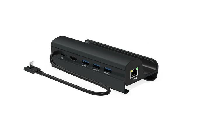 Док-станция Alloy USB C с зарядным устройством 6 в 1 для Steam Deck Dock 1000M Lan MyPads