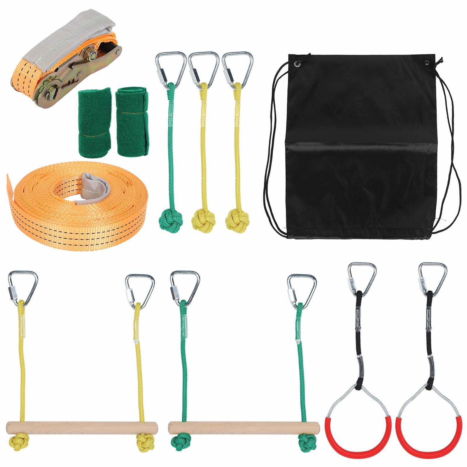 Детский набор веревок для скалолазания, противоскользящая детская полоса препятствий, Slackline, оборудование для фитнеса на открытом воздухе