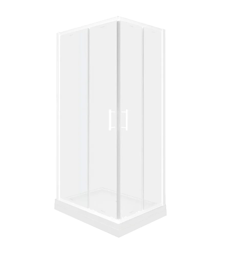 Душевой уголок Parly ZQ121F 120х80 см, профиль белый, стекло матовое