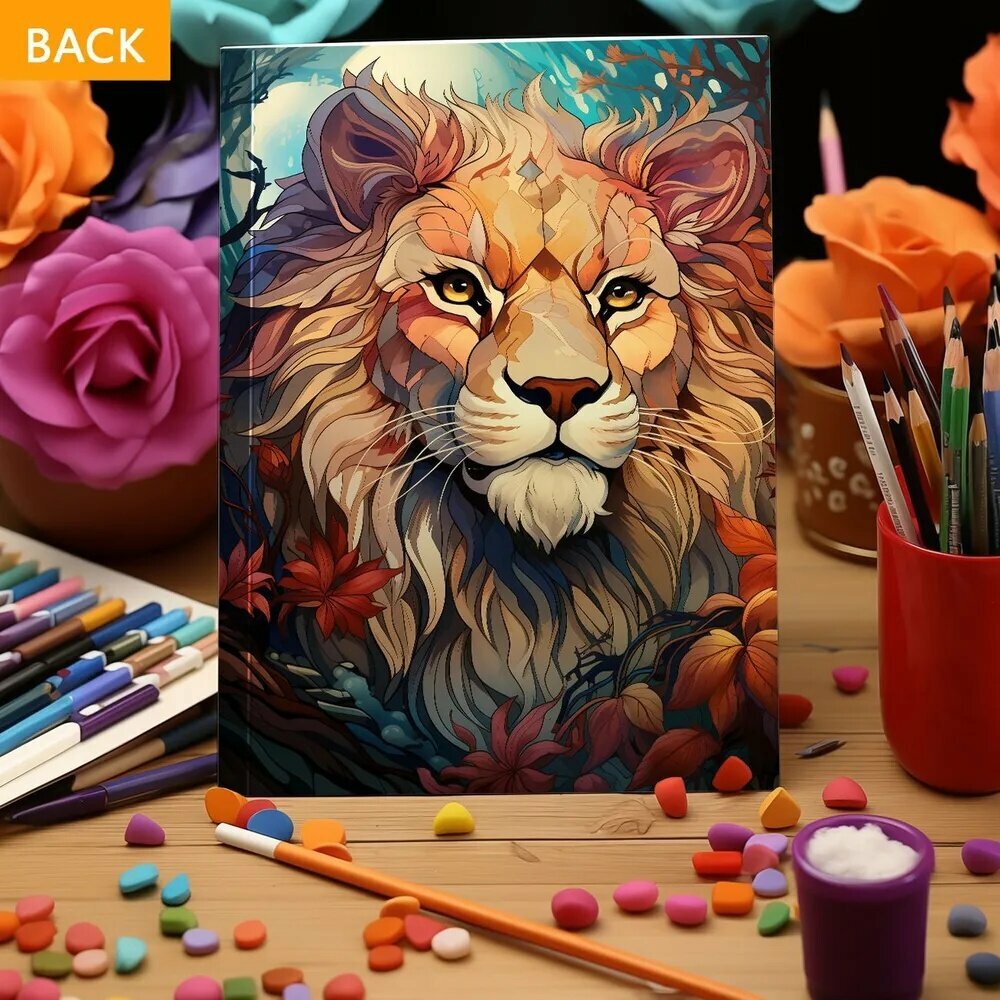 Книжка-раскраска Животное, Альбом для рисования Животное, высокое качество Книга каракулей30 см*21 см, подходит для раскрашивания как взрослыми, так и детьми