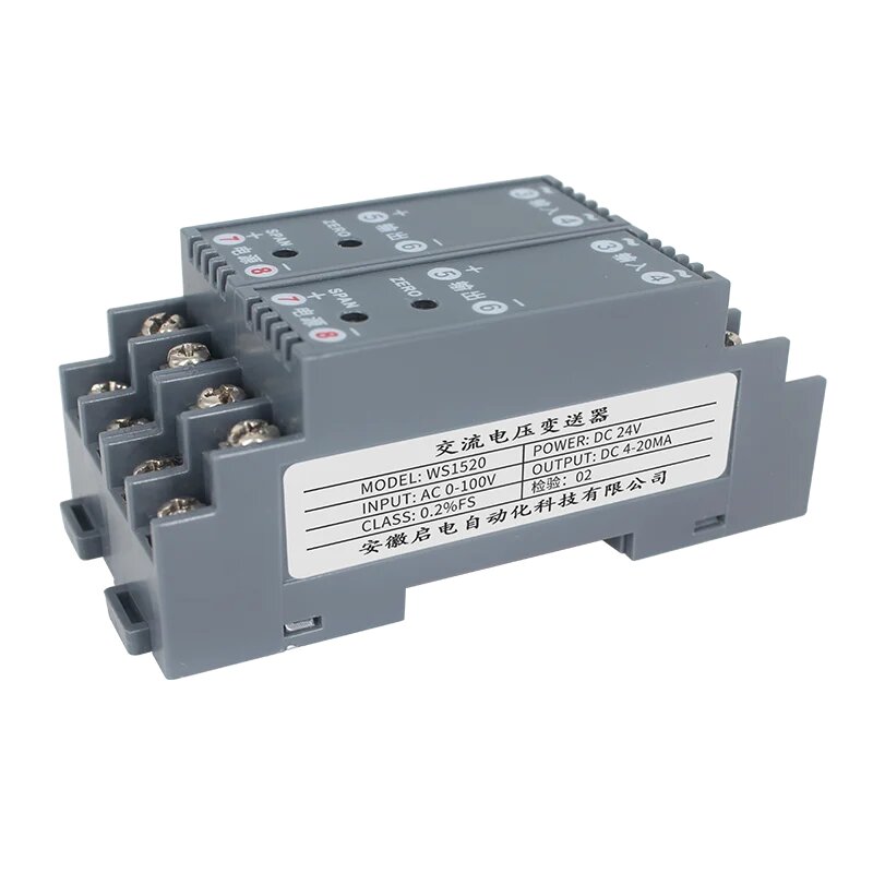 Преобразователь переменного тока AC 0-5A 10A вход 0-20mA 4-20mA 0-10V выходные датчики, DC24V, 4-20mA Output, AC0-1A input
