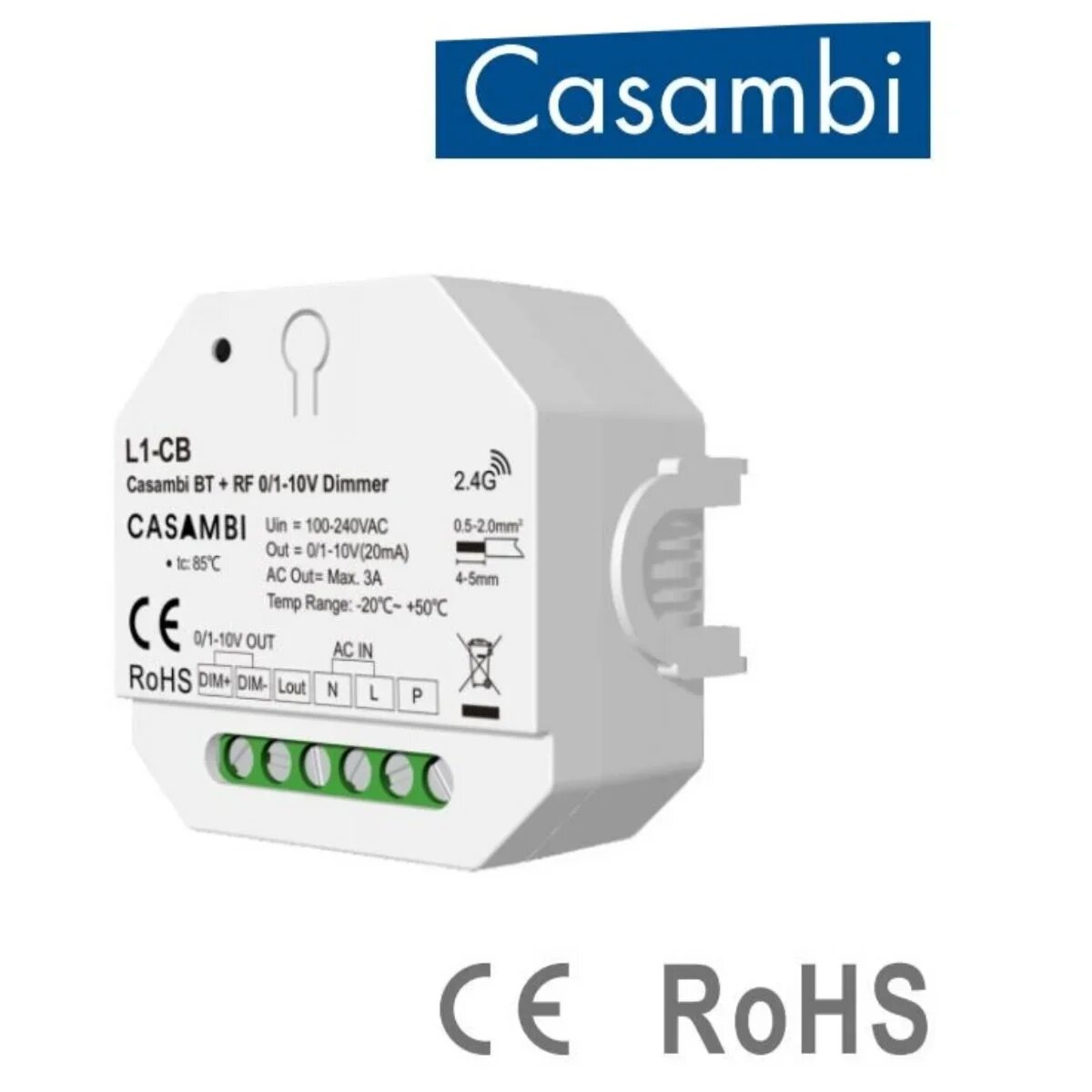 HCSOYES RGB-контроллер L1-CB Casambi Bluetooth + RF 0/1-10В