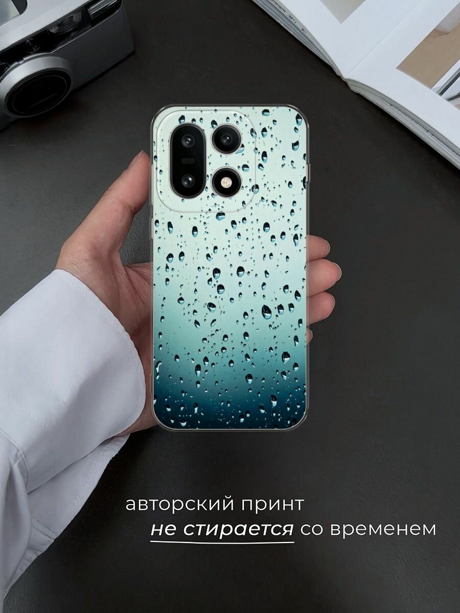 Силиконовый чехол на OnePlus 15 / Ван Плас 15 с принтом Капли — фото 1