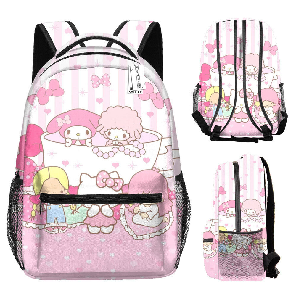 Рюкзак Hello Kitty большой емкости, рюкзак Hello Kitty с полным принтом, унисекс, компьютерная сумка по индивидуальному заказу