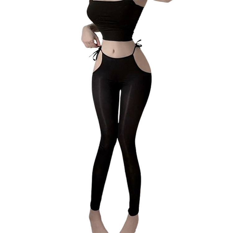 Женские сексуальные брюки для йоги с открытыми промежностями Аутизм Секс на улице Невидимая молния