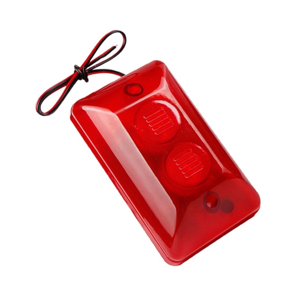 Настенная сирена охранной сигнализации 12 В 15 Вт с громким звуком 120 дБ и стробоскопическим светом, которую легко переносить для обеспечения безопасности заводского магазина