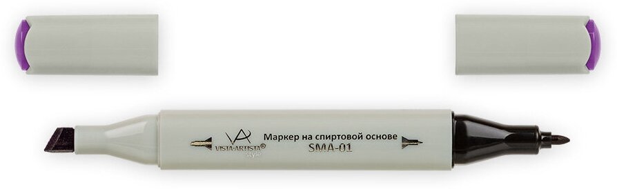 Маркер "VISTA-ARTISTA" Style на спиртовой основе SMA-01 0.7 мм - 7 мм перо круглое/скошенное K292 фиолетовый/Deep Violet