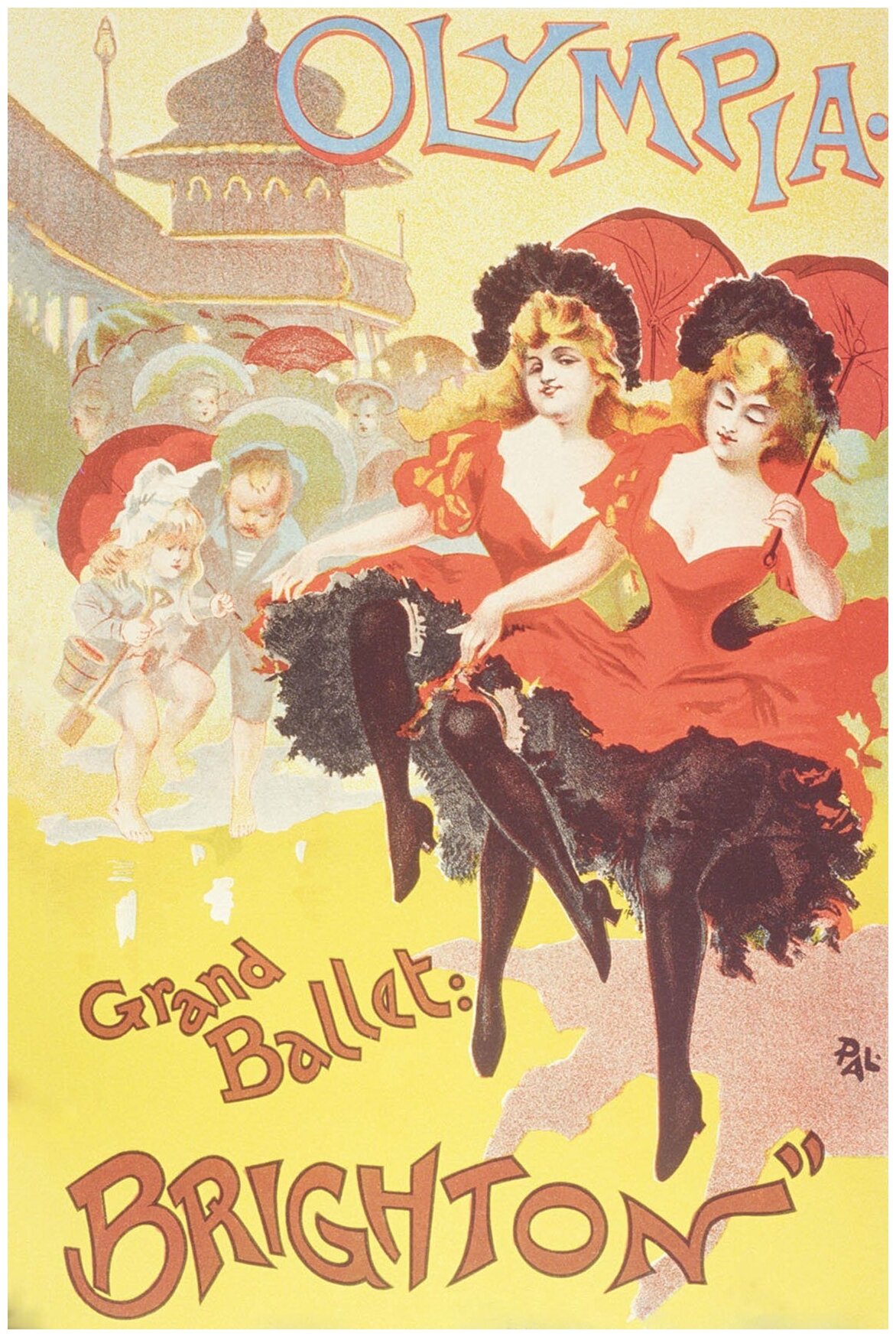 Постер / Плакат / Картина Афиша - Балет Brighton 50х70 см в подарочном тубусе