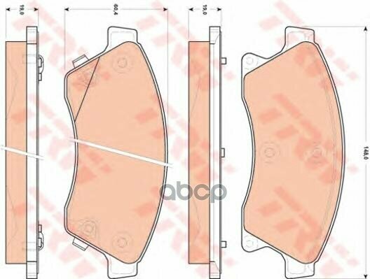 Колодки Передние Chevrolet Aveo (T300), Cruze (J300) Gdb1843 TRW арт. GDB1843
