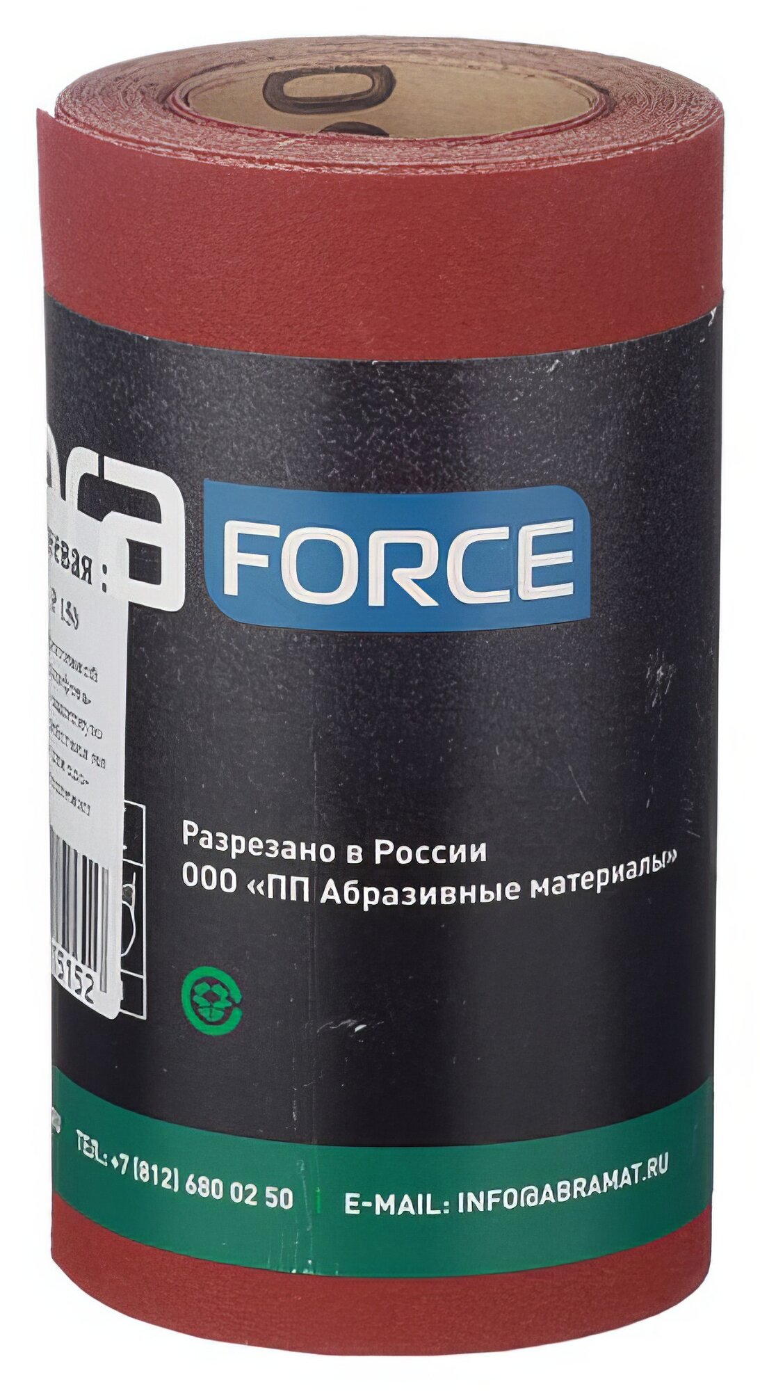 Коричневая бумага шлифовальная наждачная ABRAFORCE 115ммх5м Р60