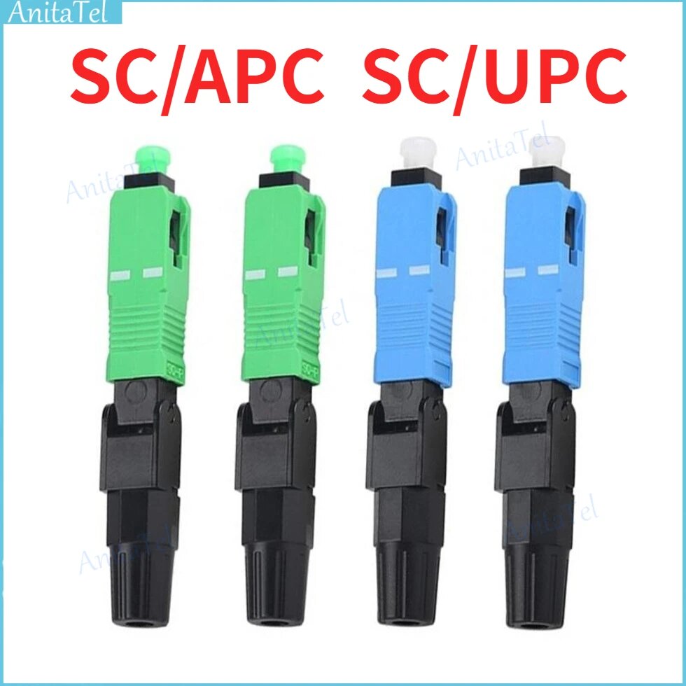 Метайко SC APC/UPC быстрые оптические коннекторы 50pcs UPC
