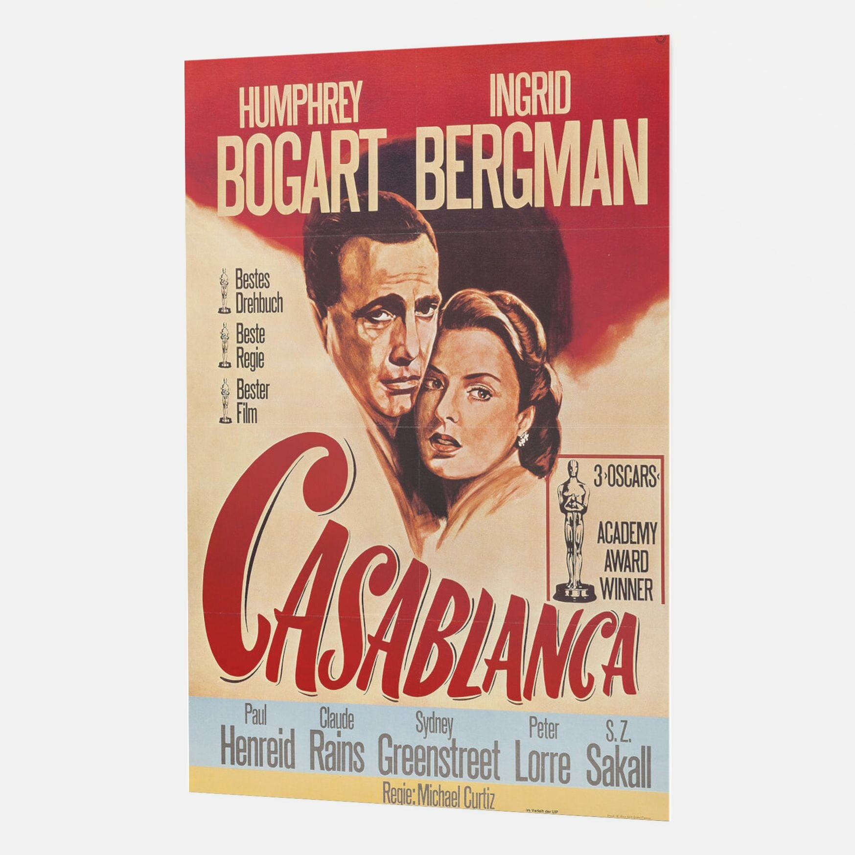 Постер (плакат) ретро, по фильму Касабланка 30x40 см. от Poster4me