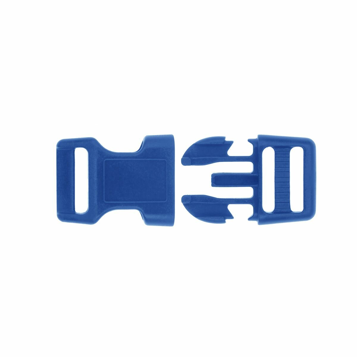 Пряжка пластиковая 20 мм с регулировкой, застёжка фастекс / для ремня, сумки, рюкзака, стропы / синяя, 2340-34BLUE