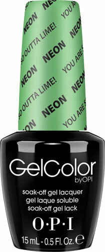 OPI Гель-лак GelColor "You Are So Outta Lime", 15 мл