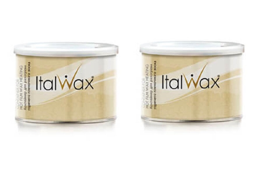 Контейнер для разогрева воска с крышкой ITALWAX, 400 мл (комплект 2 шт)