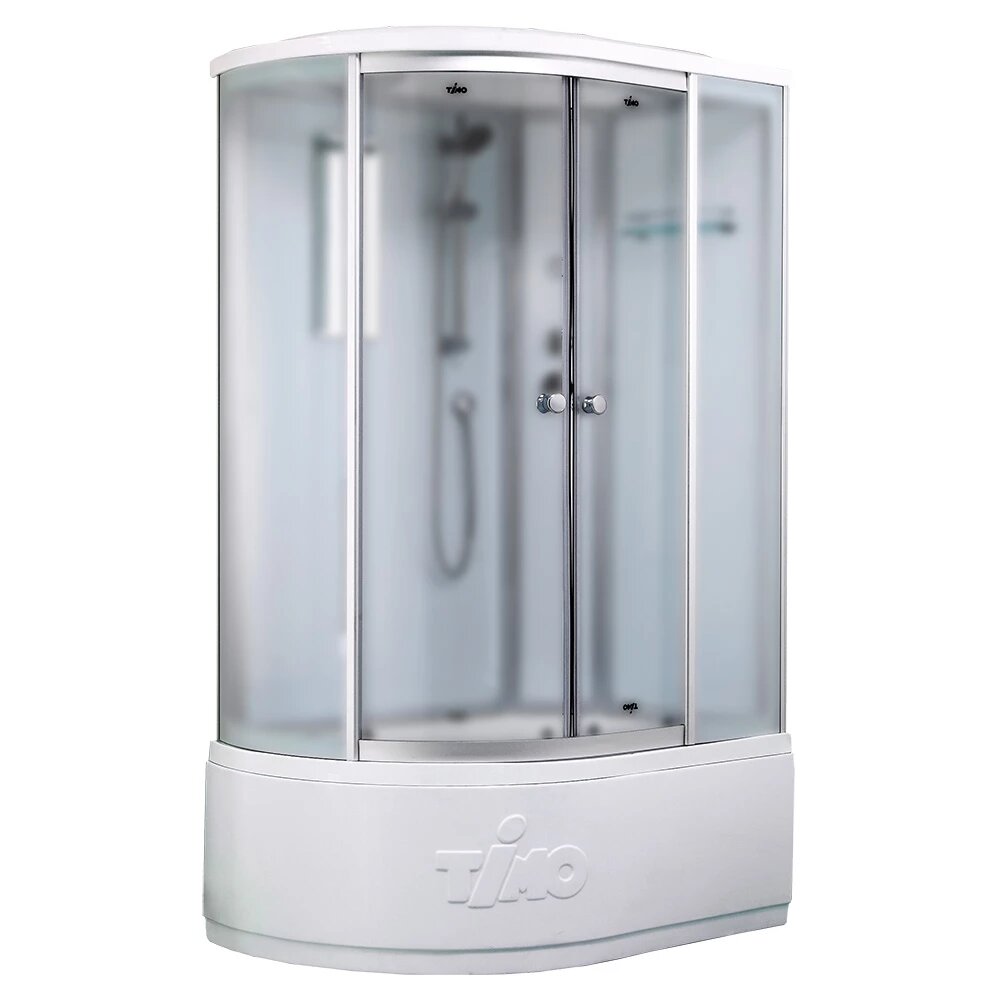 Душевая кабина Timo Standart 120х85 T-6620 Silver Fabric R стекло матовое, профиль хром T-6620SFR
